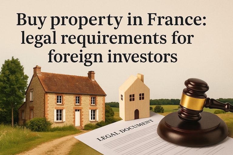 Buy property in France: legal requirements for foreign investors